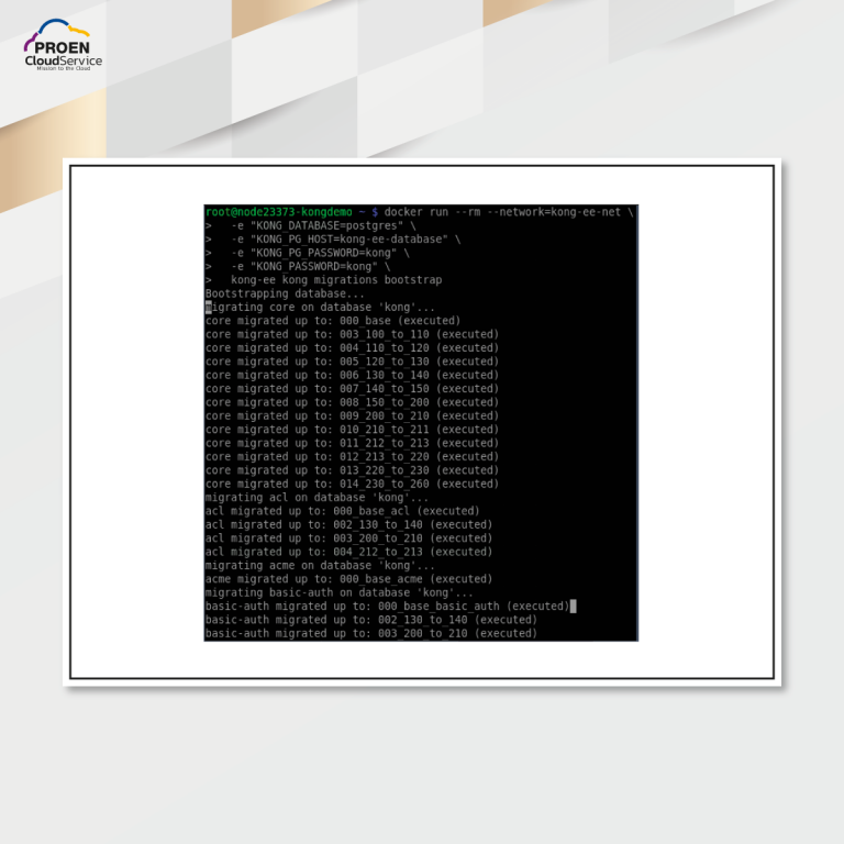 6 ขั้นตอน ติดตั้ง Kong API Gateway บน PROEN Any Cloud - PROEN Cloud