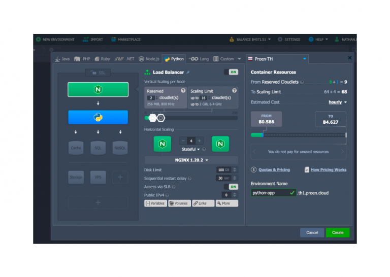 Python Cloud Hosting ด้วย PROEN Any Cloud - PROEN Cloud